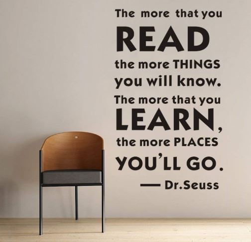 Dr. Seuss Gift of Reading Quote – Jenny Ton LLC